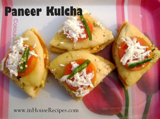 Paneer Kulcha Recipe - Stuffed Delhi Style - Video - inHouseRecipes