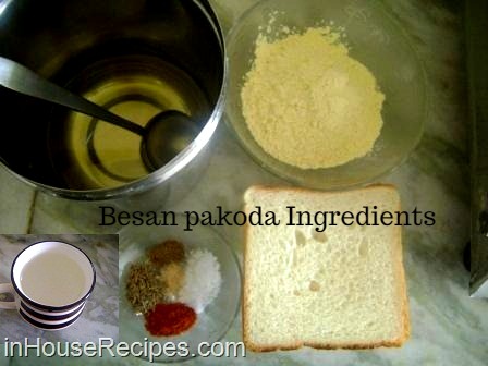 Plain Bread Pakora Recipe - Street Side Snack - inHouseRecipes