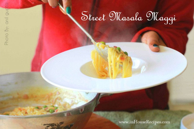Street Masala Maggi Recipe with Vegetables - inHouseRecipes