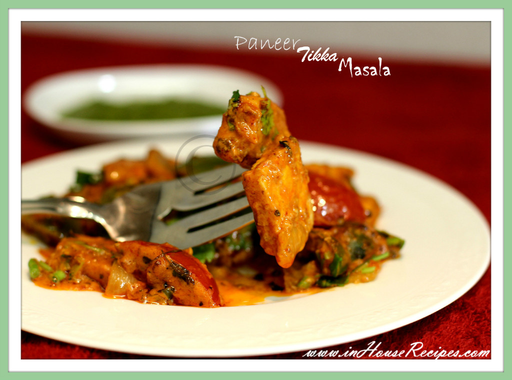 Paneer Tikka Masala Gravy Recipe - inHouseRecipesinHouseRecipes