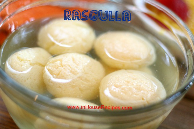 Sponge Rasgulla Recipe - Bengali Rosogulla - Video - inHouseRecipes